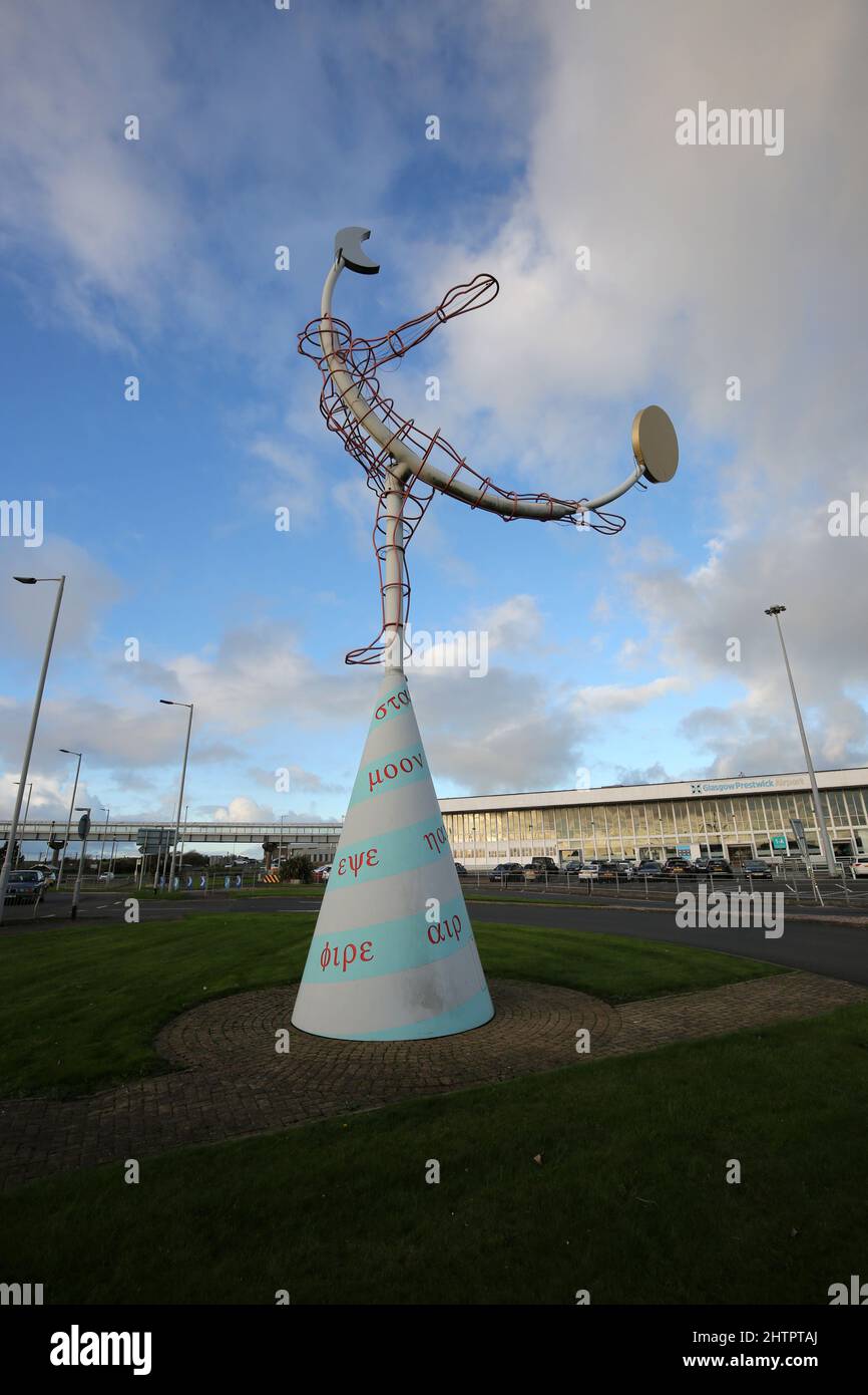 Glasgow Prestwick Airport, Ayrshire, Scotland, UK. The Celestial ...