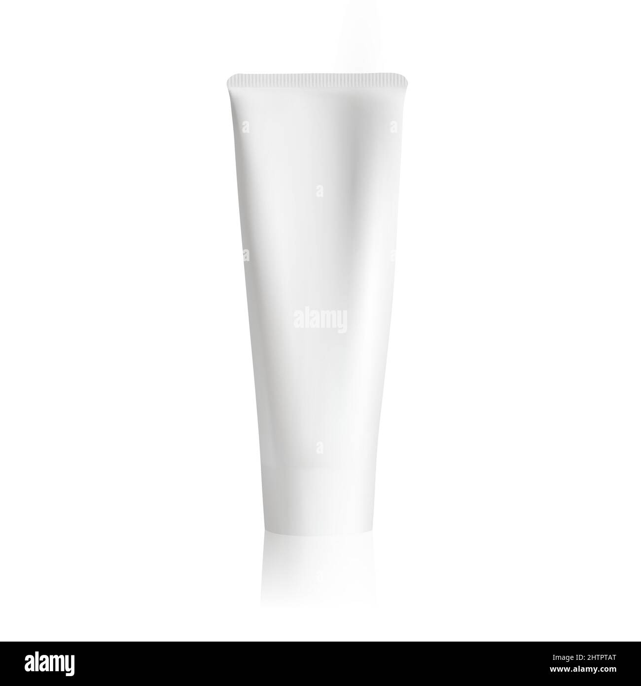 Cream tube mockup on white background. Tube packaging mock up. Vector ...