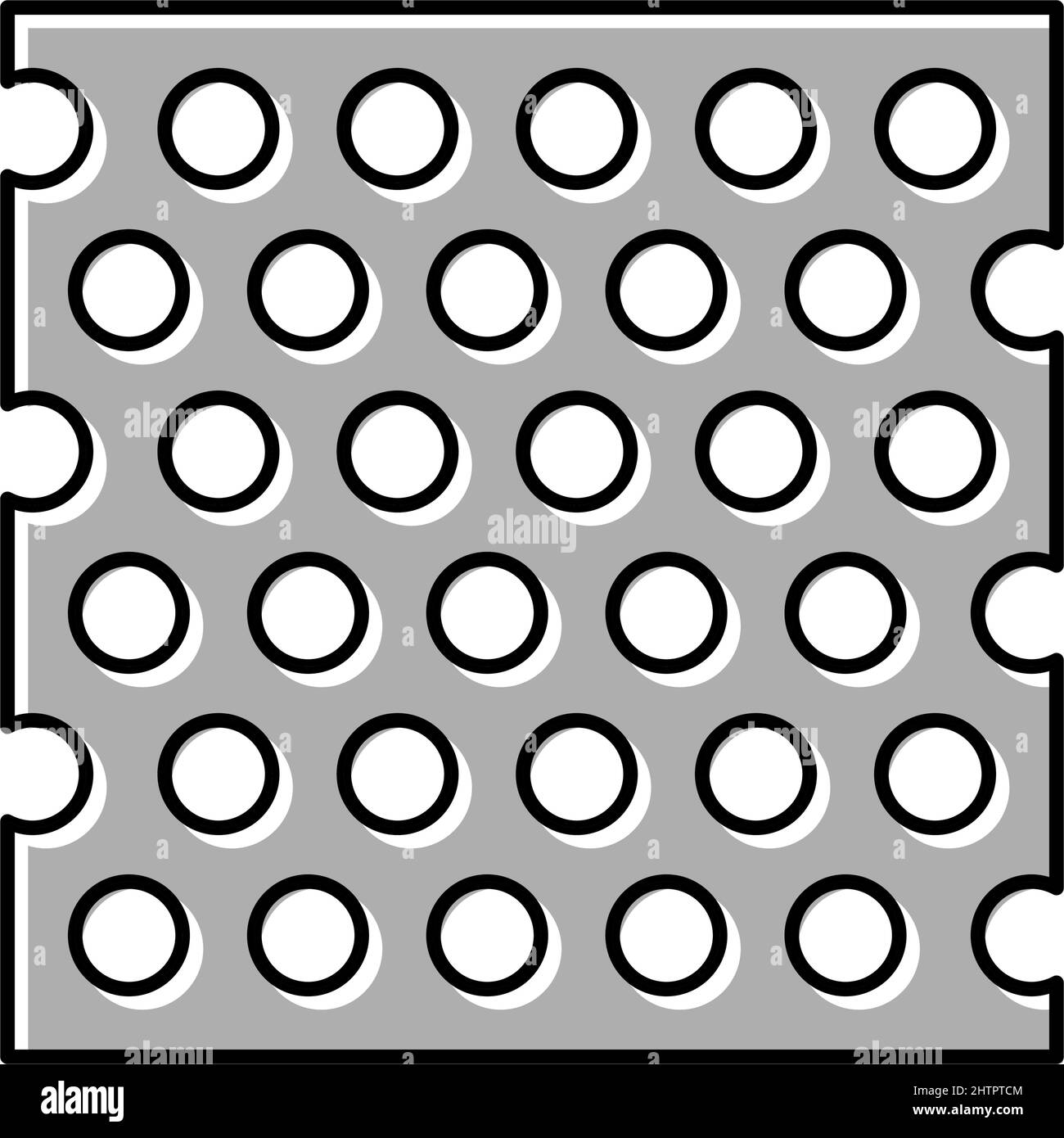 perforated sheet metal color icon vector illustration Stock Vector ...