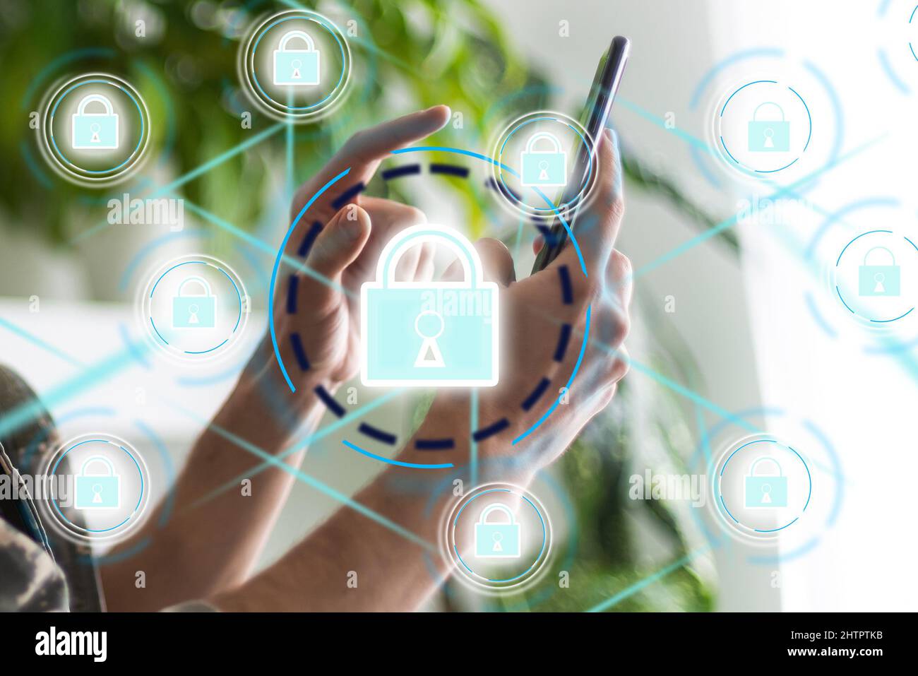 Cyber security concept. Encryption. Data protection. Anti virus ...