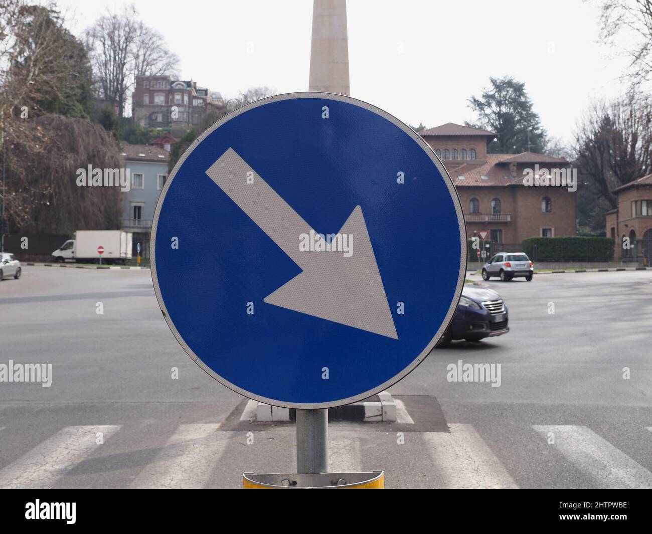 Regulatory signs, proceed in direction indicated by arrow traffic sign ...