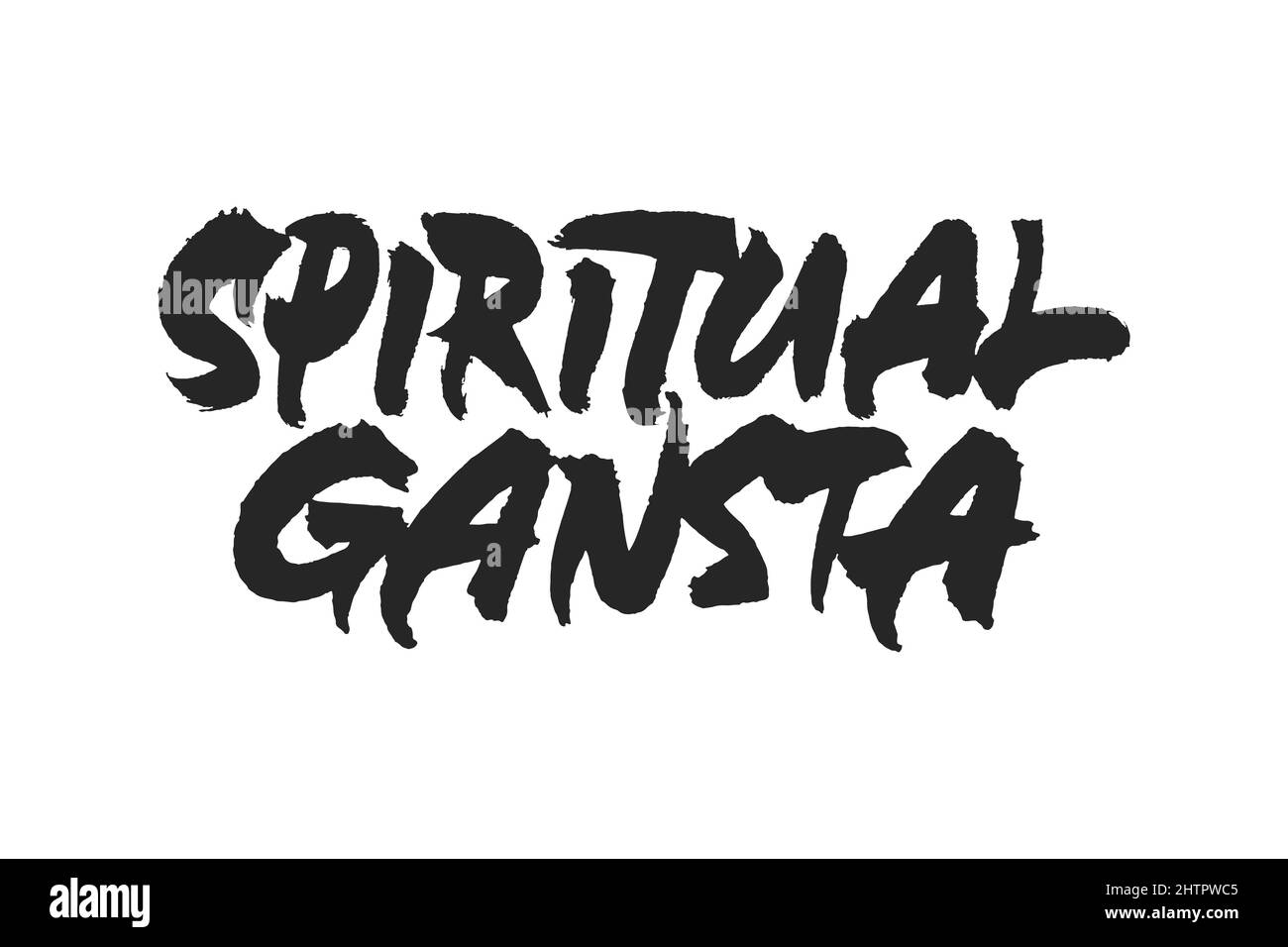 Spiritual Gansta lettering design Stock Vector Image & Art - Alamy