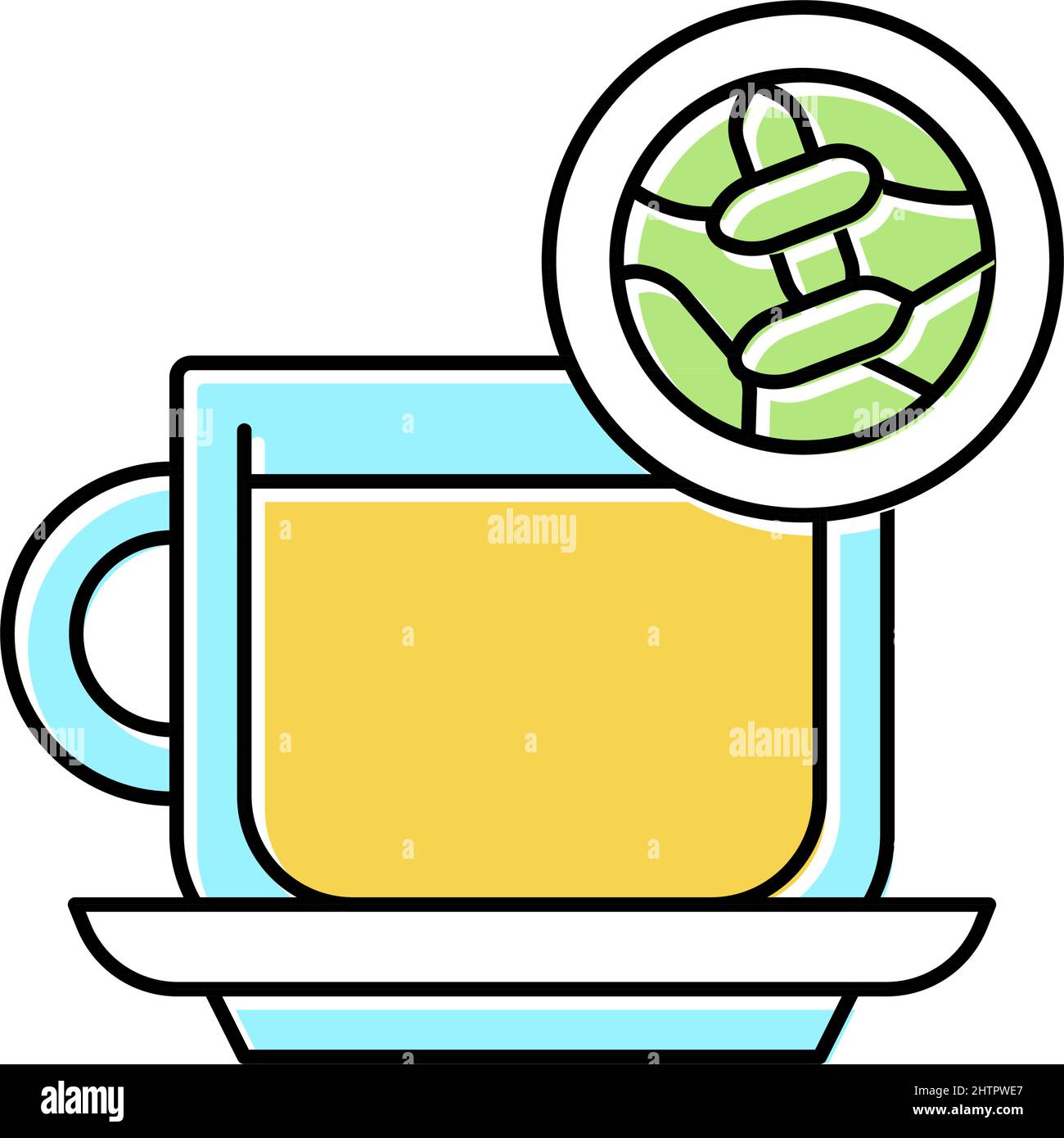 white tea color icon vector illustration Stock Vector Image & Art - Alamy