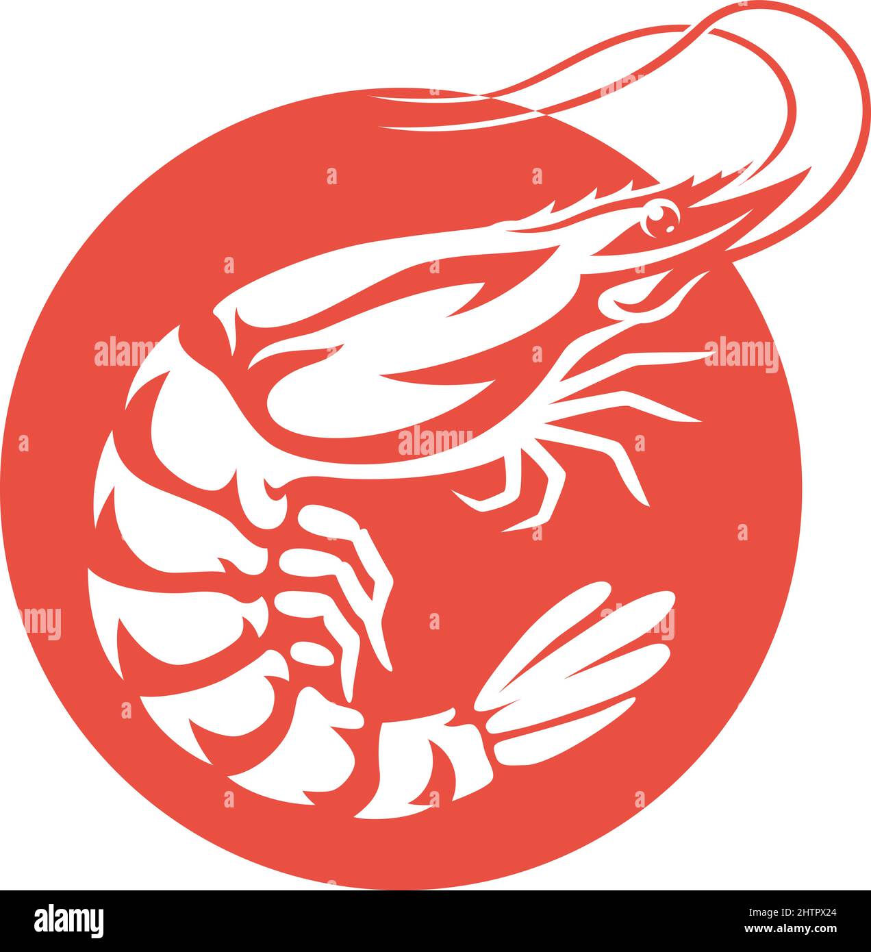 Round Logo of Reality Shrimp Vector Design Stock Vector Image & Art - Alamy