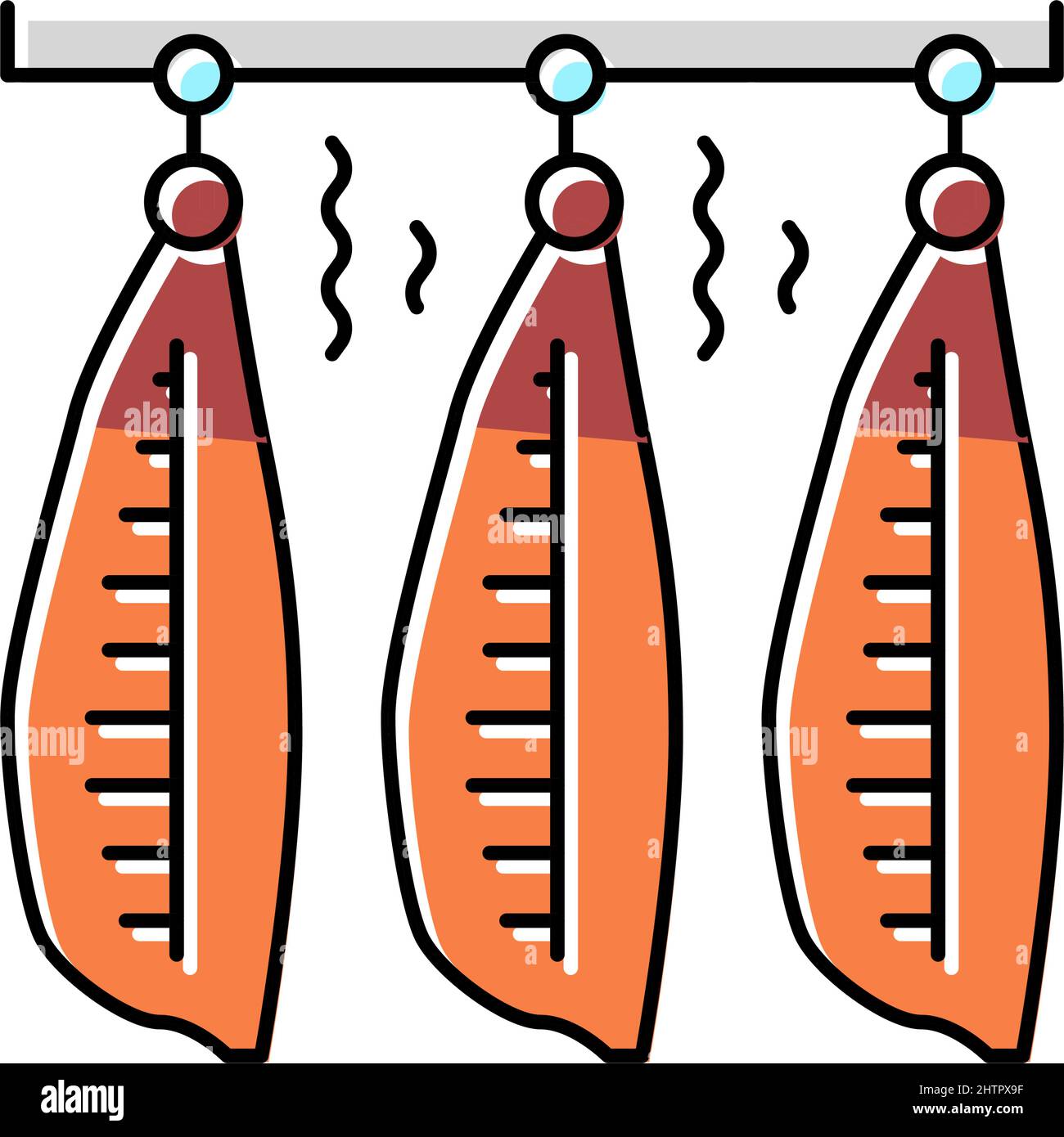 smoked salmon color icon vector illustration Stock Vector Image & Art ...