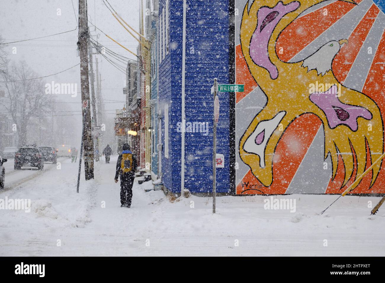 Halifax, Canada. March 2nd, 2022. A snow winter storm expected to bring ...