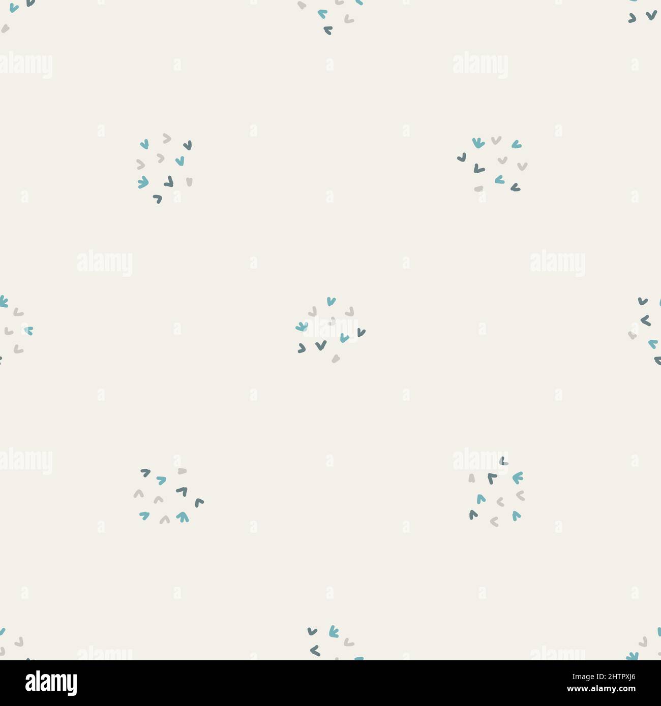 Gender neutral sprigged foliage seamless vector background. Simple ...