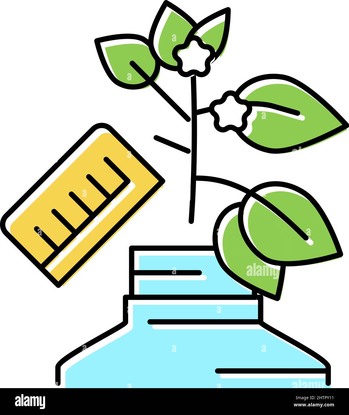 growing homeopathy plant color icon vector illustration Stock Vector ...