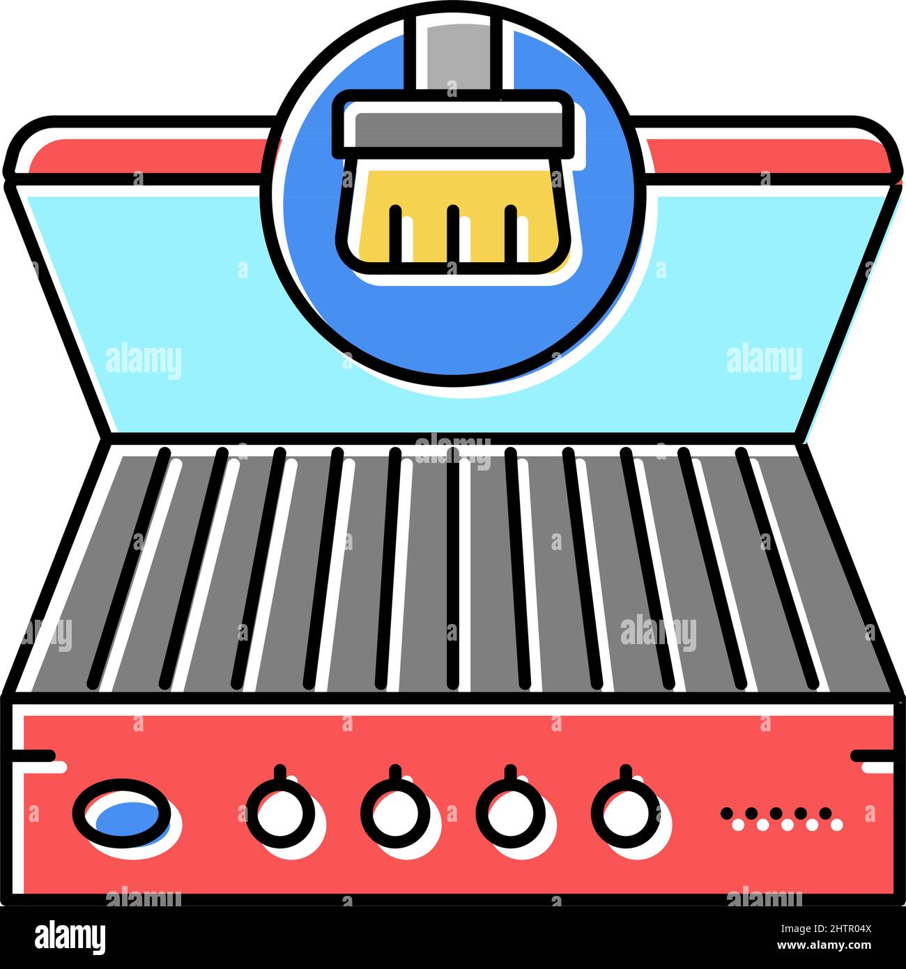 bbq cleaning color icon vector illustration Stock Vector Image & Art ...