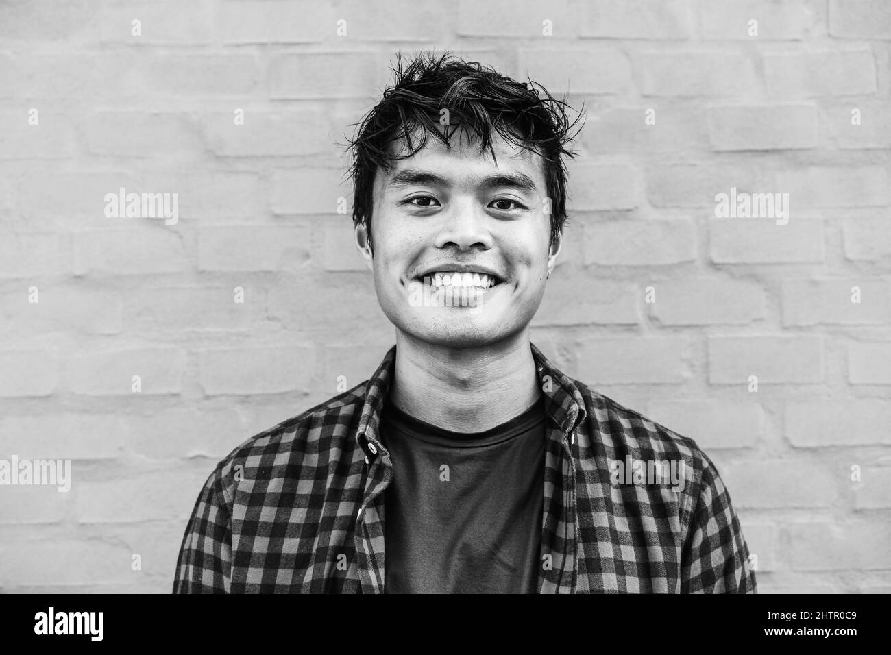 Happy Asian guy portrait - Confident asian young male having fun ...
