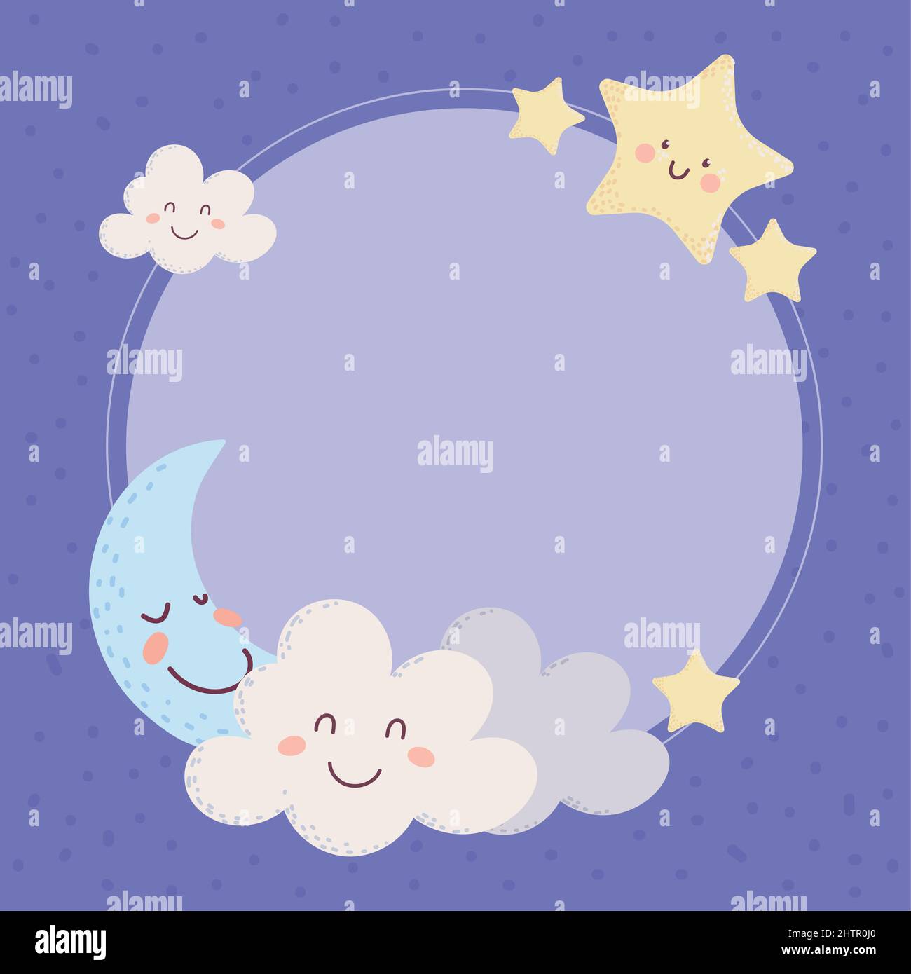 cute moon stars Stock Vector Image & Art - Alamy
