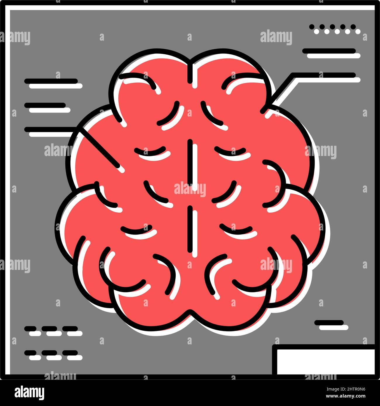 brain radiology researching color icon vector illustration Stock Vector ...