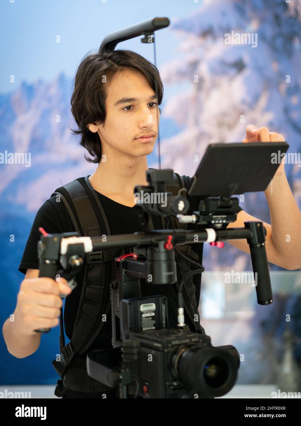 Teens Using Technology Filmmaking