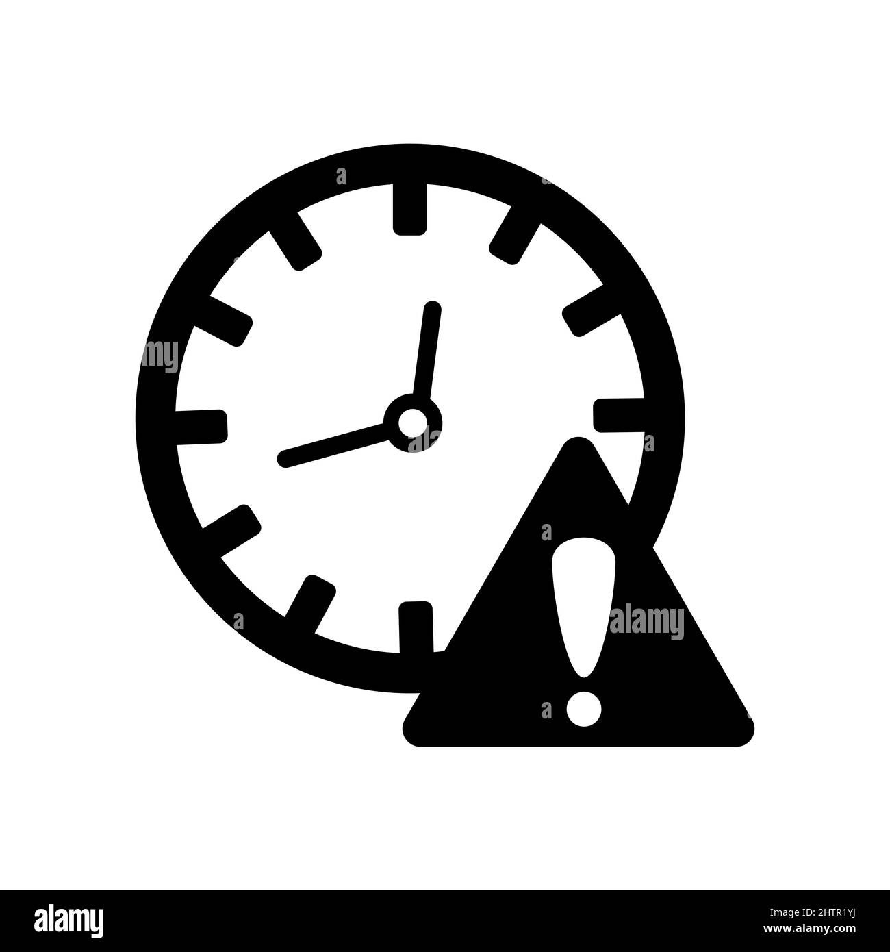 Deadline missed Concept, Late Delivery Vector Glyph Icon Design, postal ...