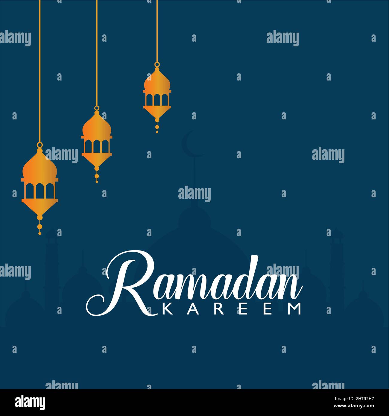 Ramadan kareem banner background design Vector Stock Vector Image & Art ...