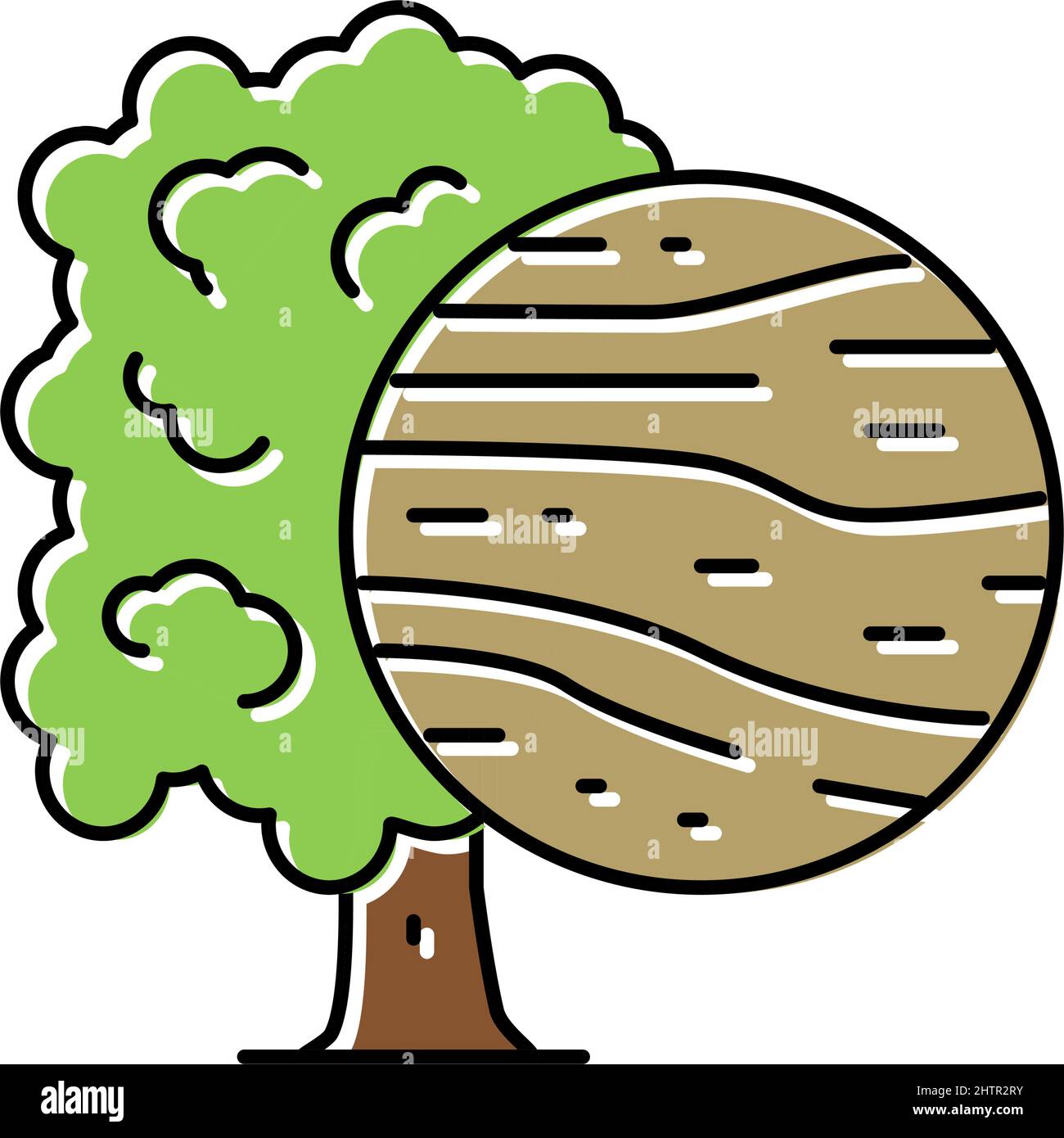 oak wood color icon vector illustration Stock Vector Image & Art - Alamy