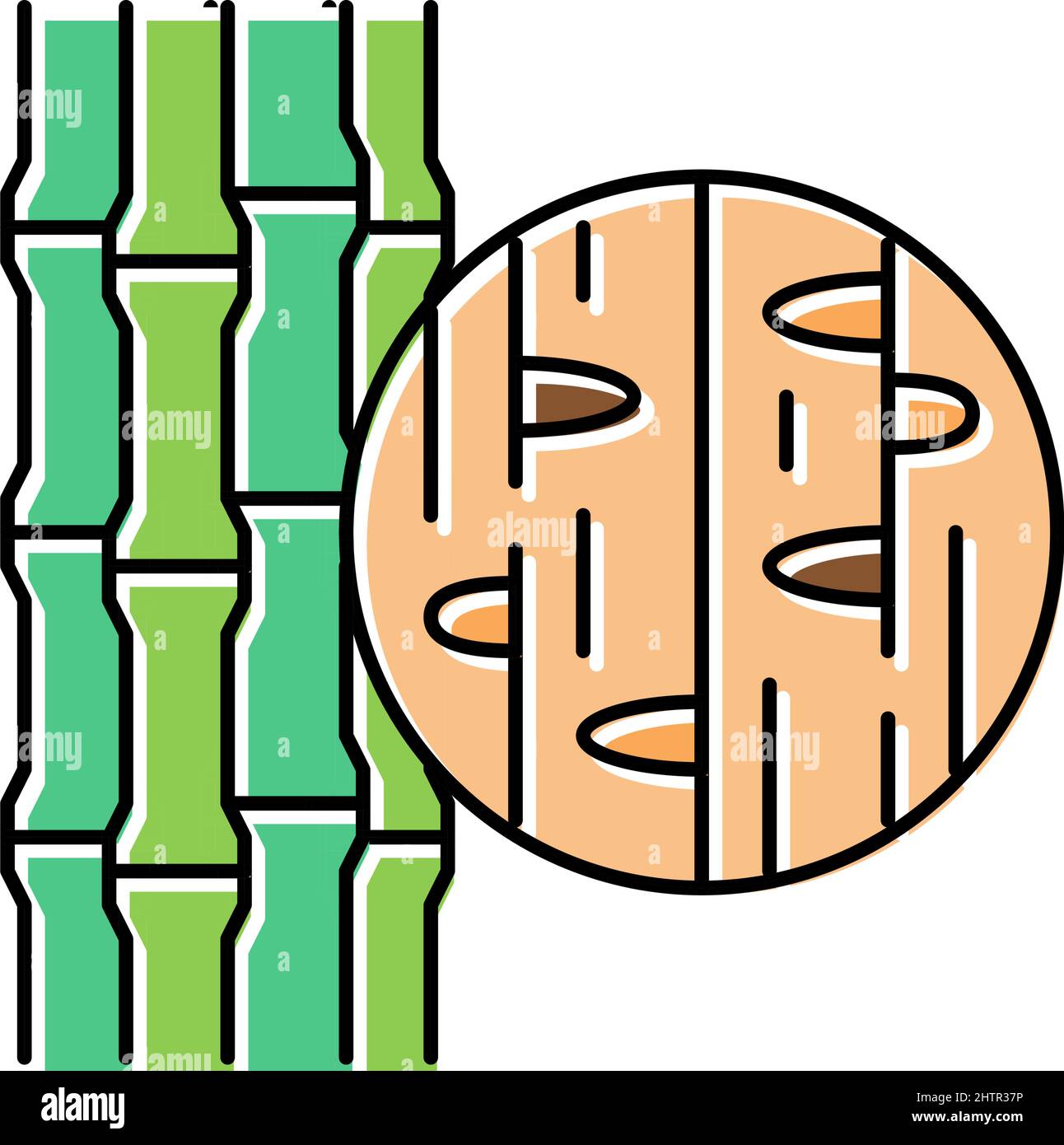 bamboo wood color icon vector illustration Stock Vector Image & Art - Alamy