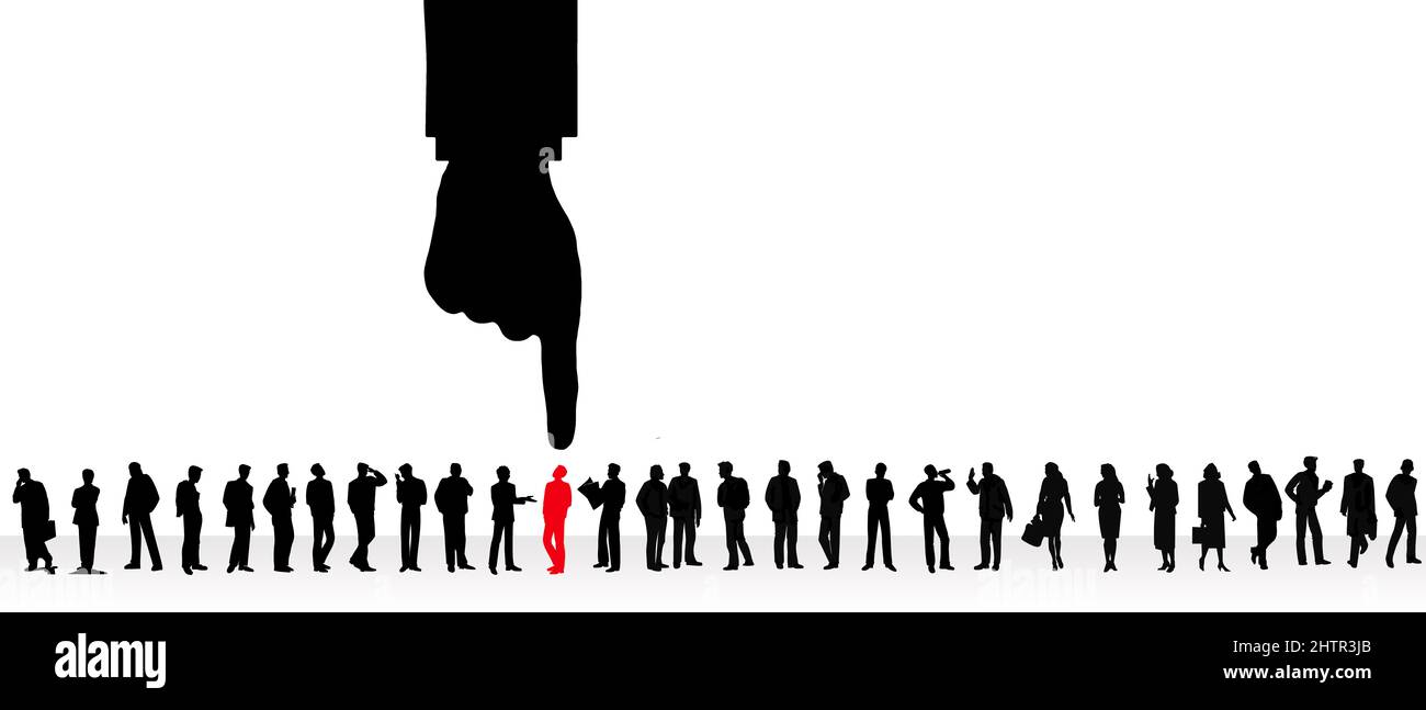 Singled out in a crowd hi-res stock photography and images - Alamy