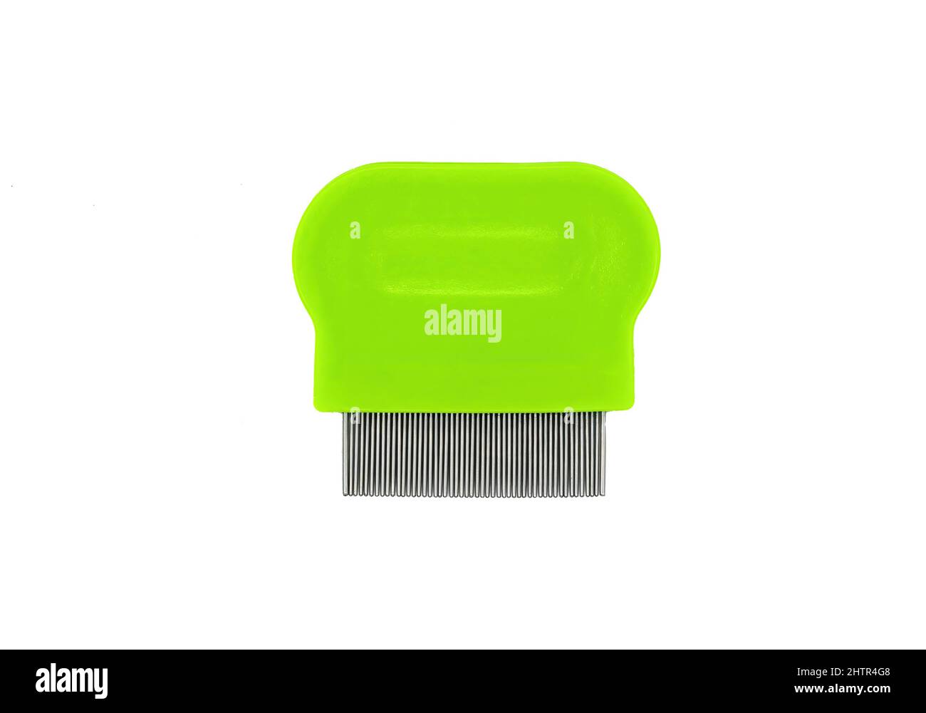 green lice comb isolated on a white background Stock Photo - Alamy