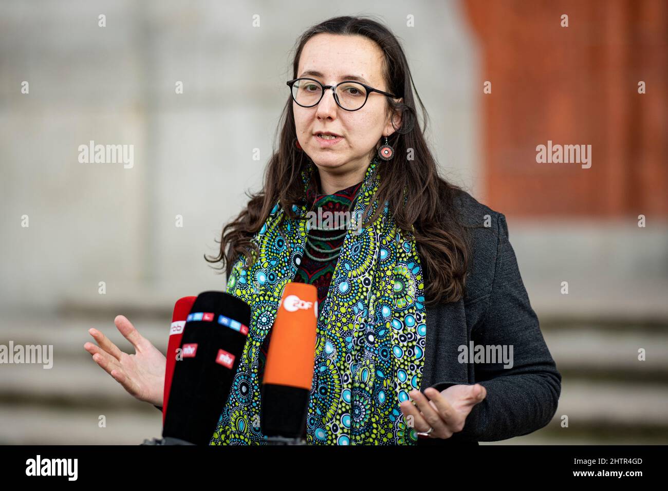 Berlin, Germany. 02nd Mar, 2022. Oleksandra Bienert, Ukrainian-born ...