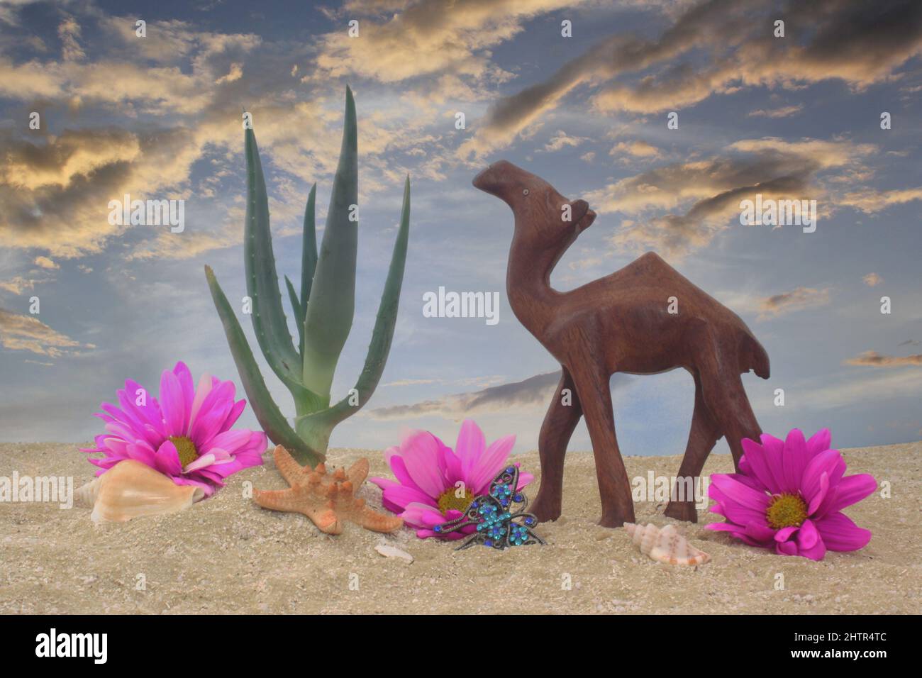 Camel with flowers hi-res stock photography and images - Alamy