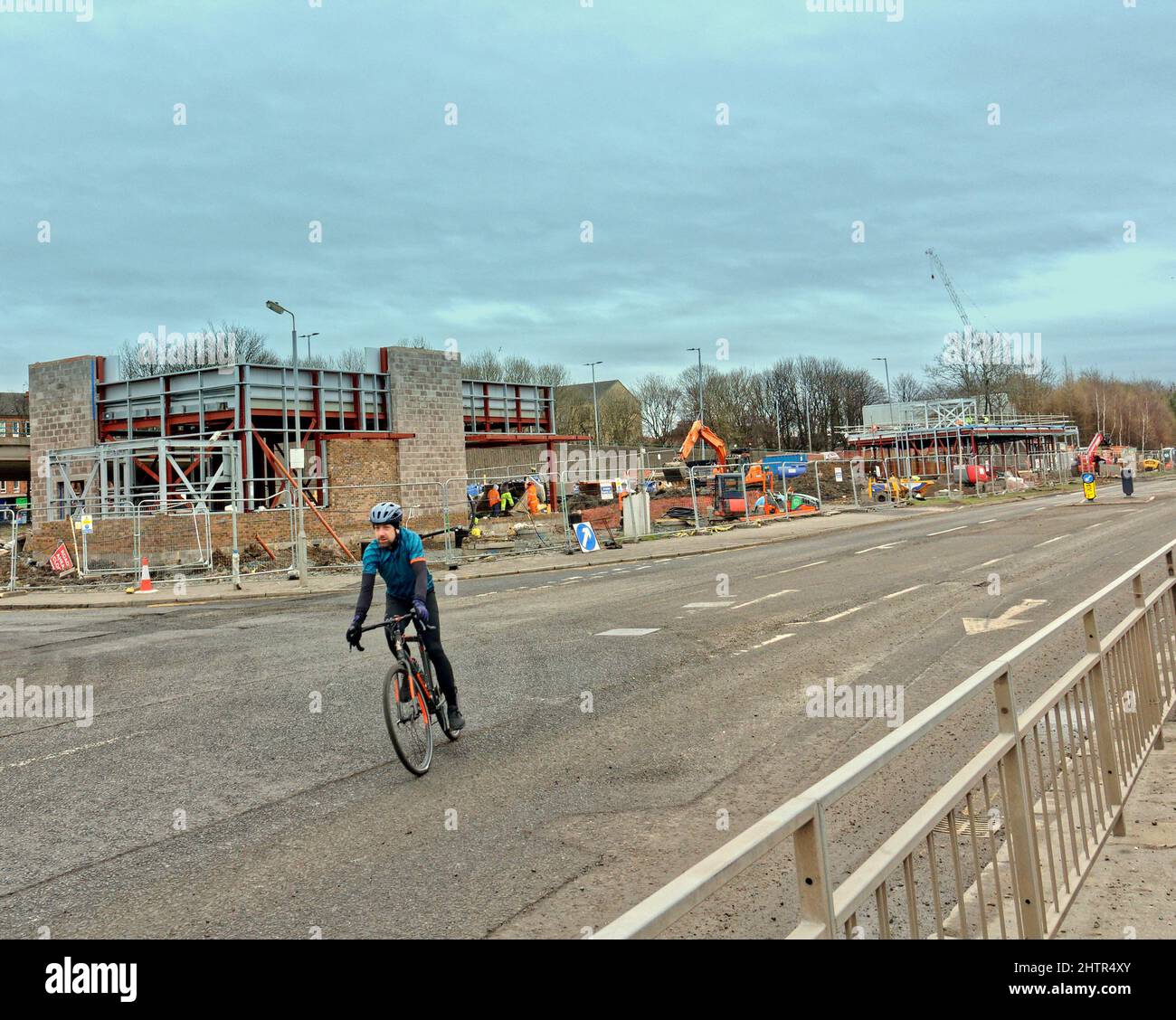 Glasgow, Scotland, UK 2nd March, 2022.Glasgow Harbour area cladding ...