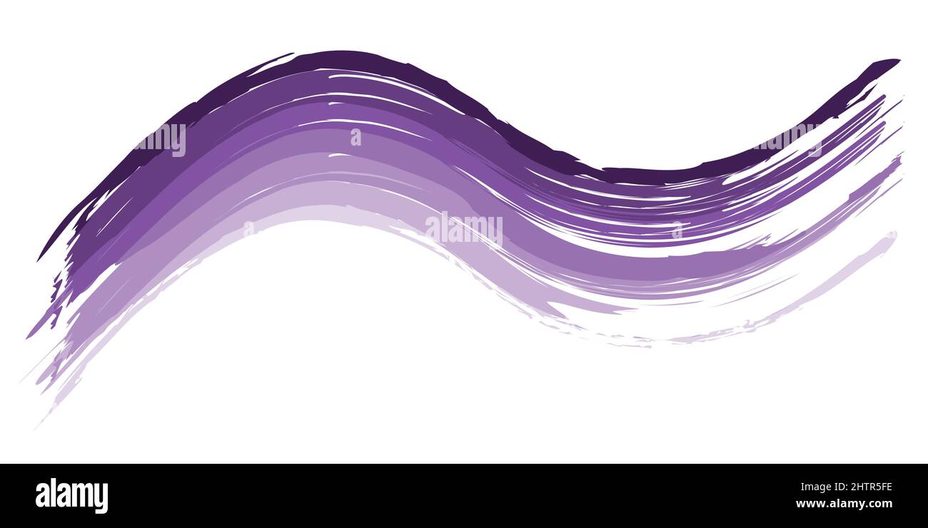 colorful brush strokes in purple colors on white Stock Vector Image ...