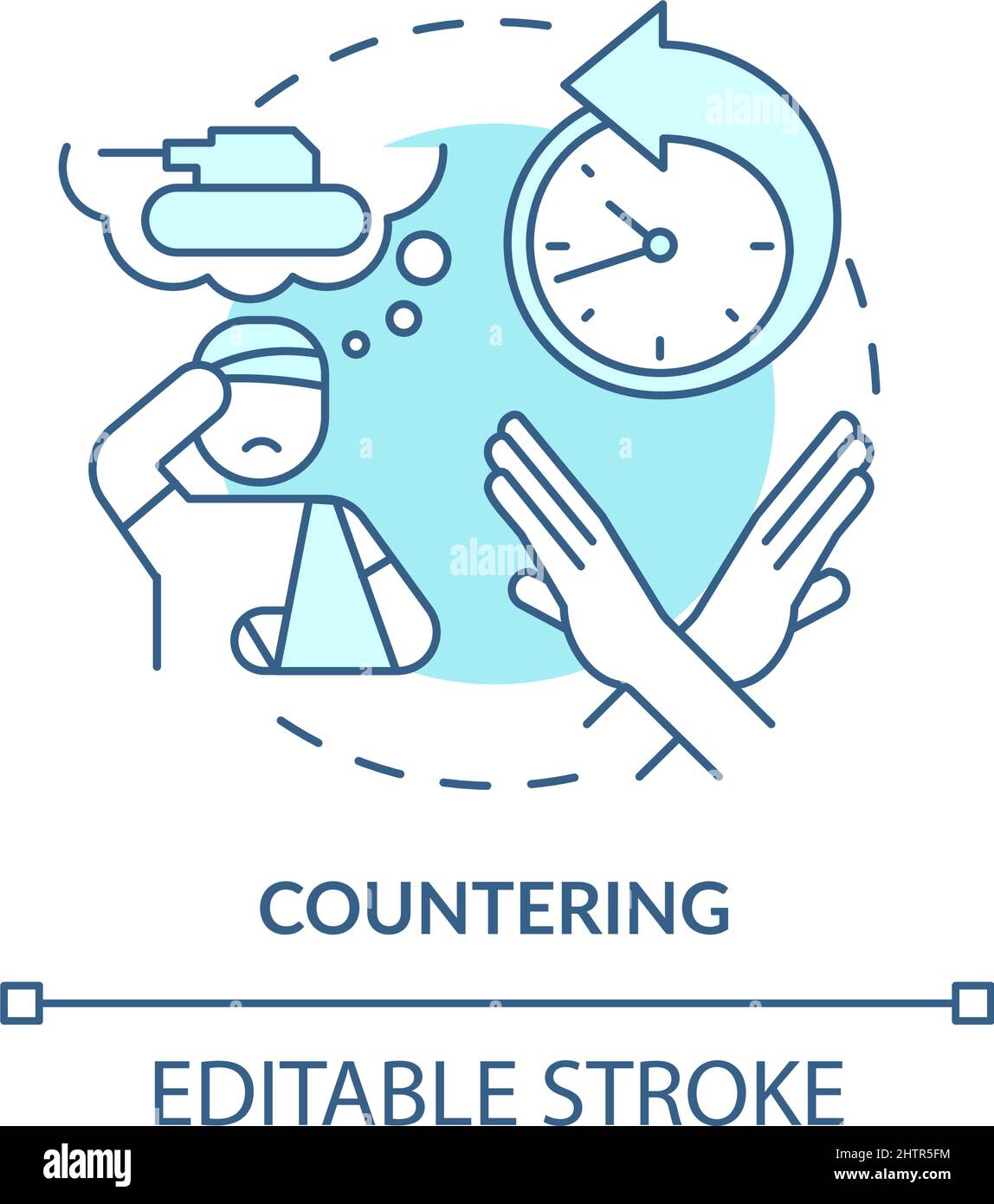 Opposing concept Stock Vector Images - Alamy