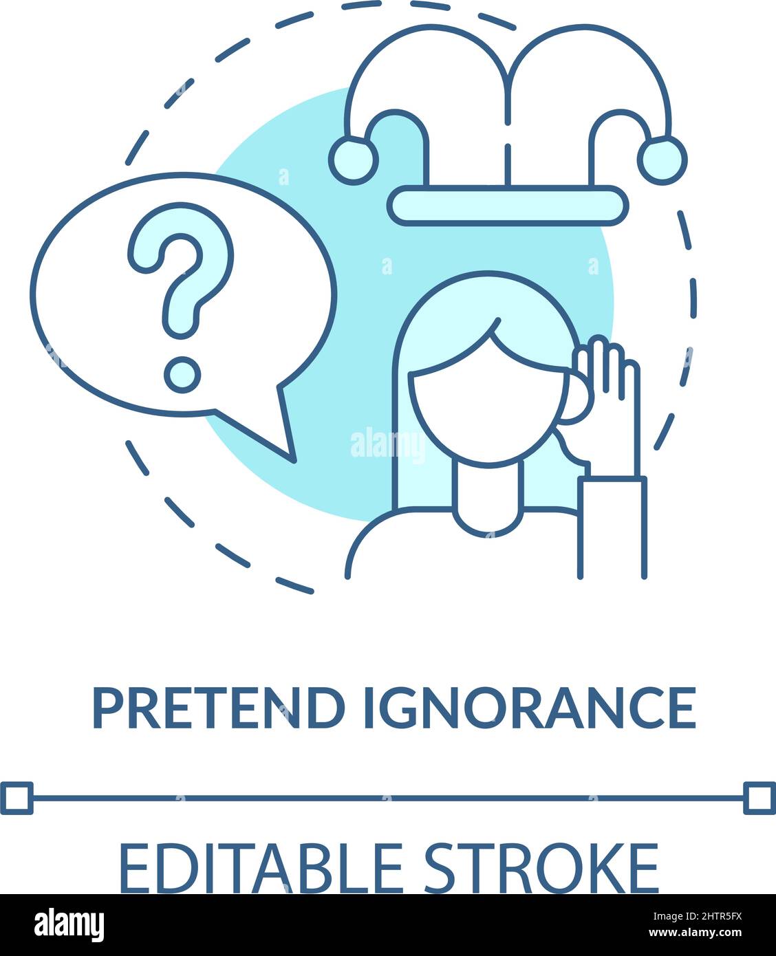 Ignorance icon hi-res stock photography and images - Alamy