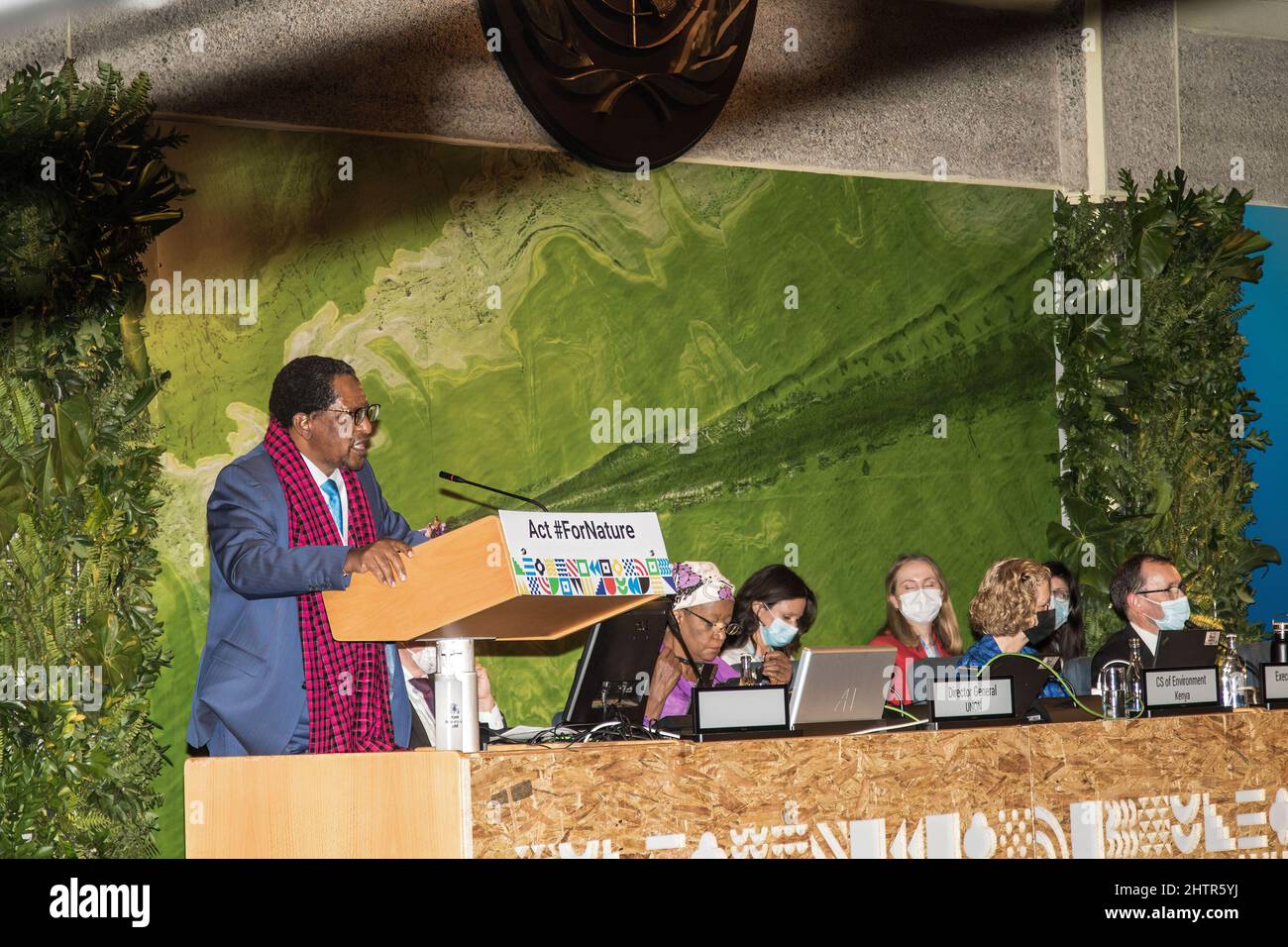 Nairobi, Kenya. 28th Feb, 2022. Cabinet Secretary of Environment and ...