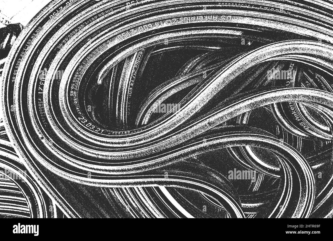 Distressed overlay texture of rubber seals, bands. grunge background ...