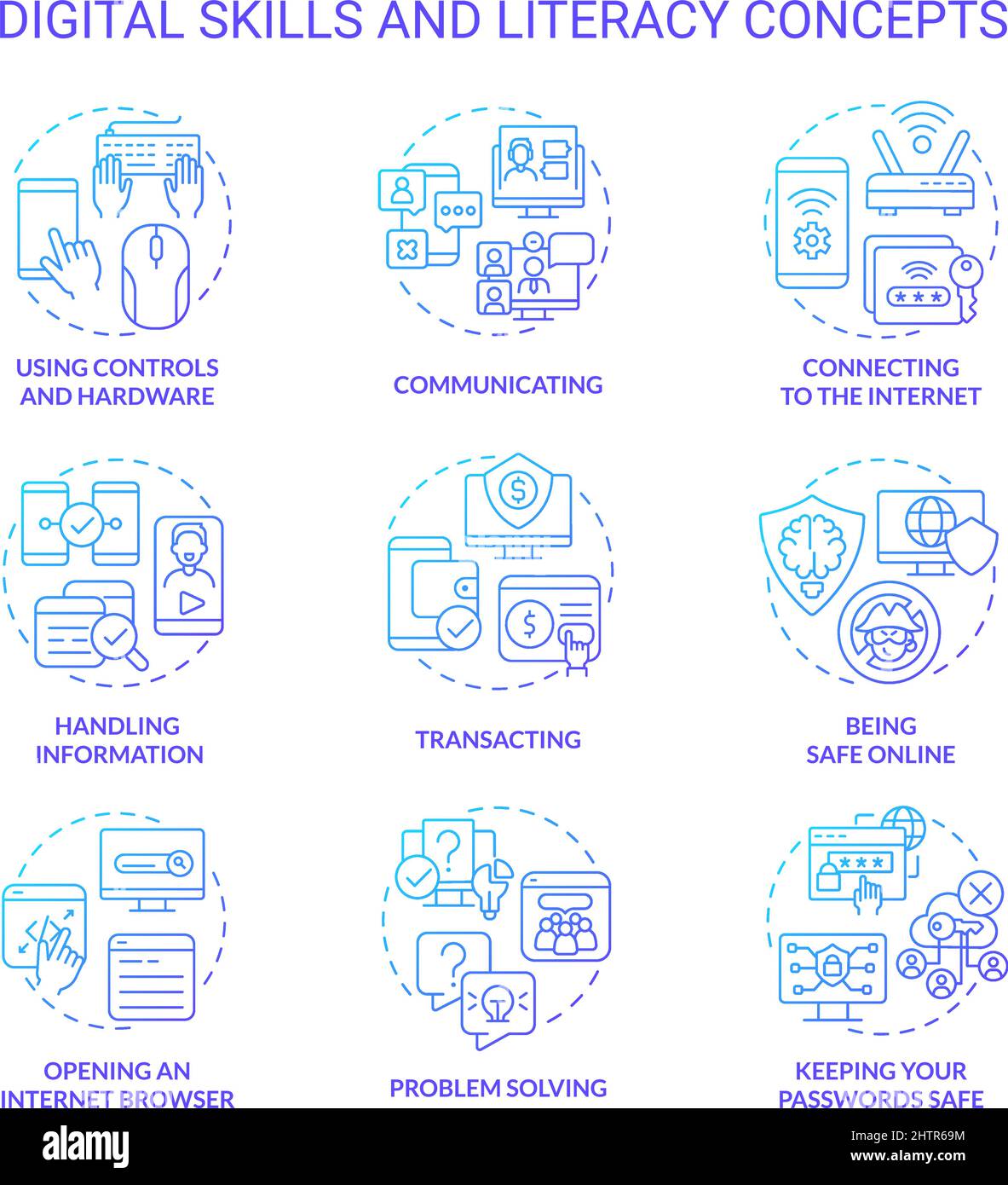 Digital literacy program Stock Vector Images - Alamy