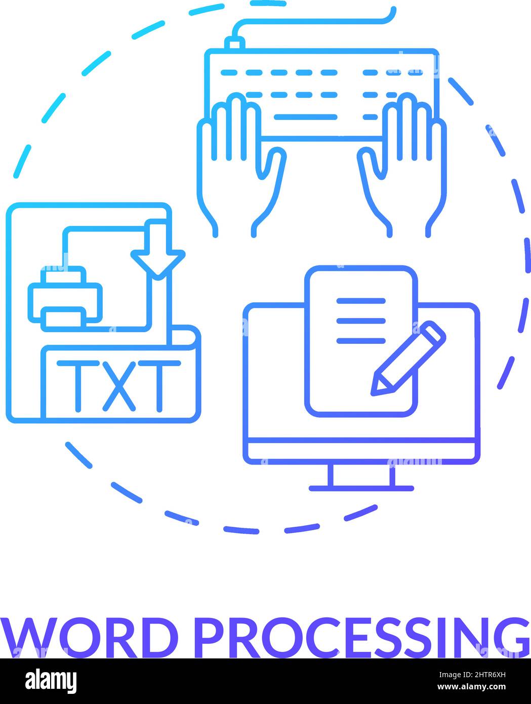 Word processing blue gradient concept icon Stock Vector Image & Art - Alamy Word processing blue gradient concept icon Stock Vector Image & Art - Alamy