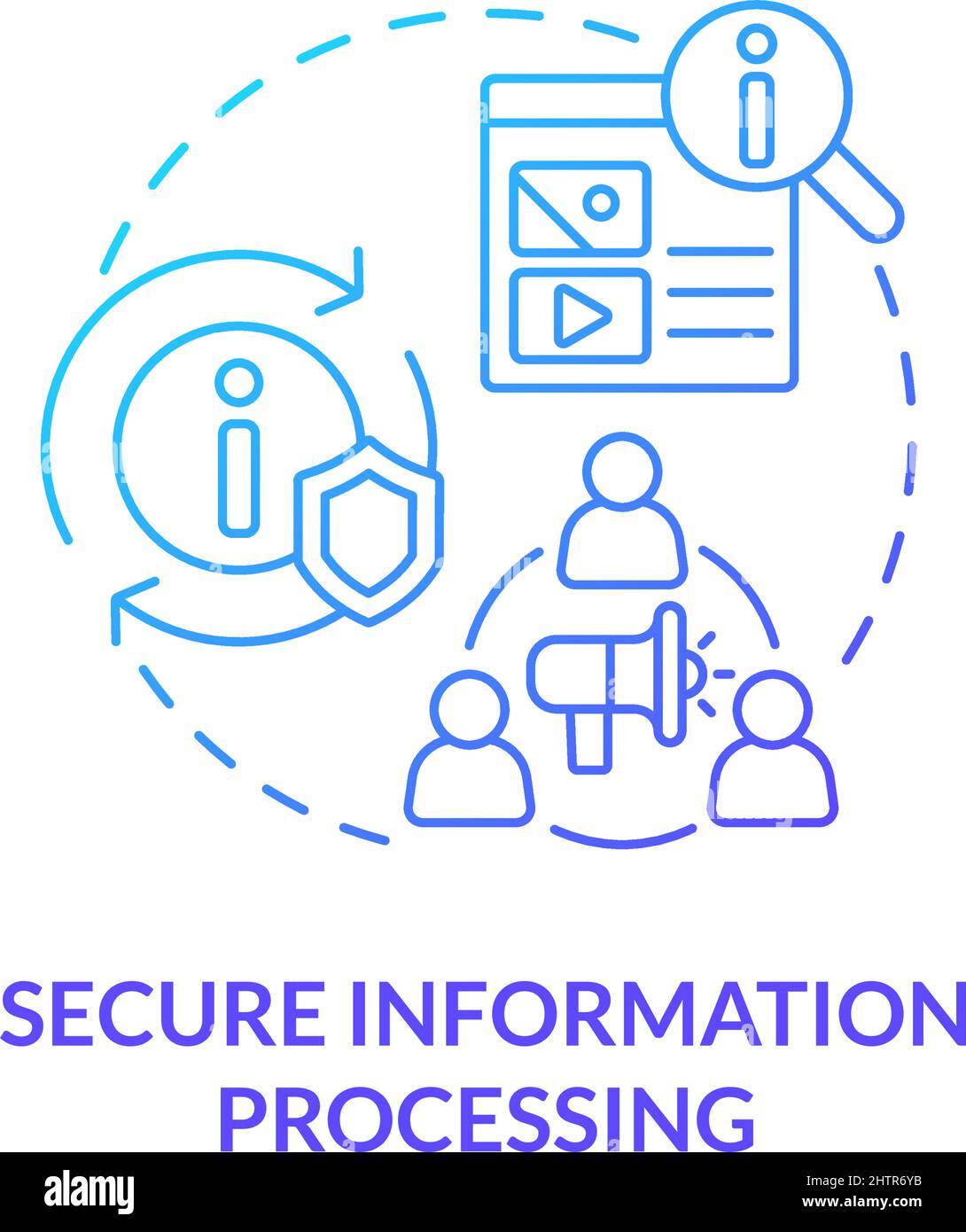 Learn data processing Stock Vector Images - Alamy