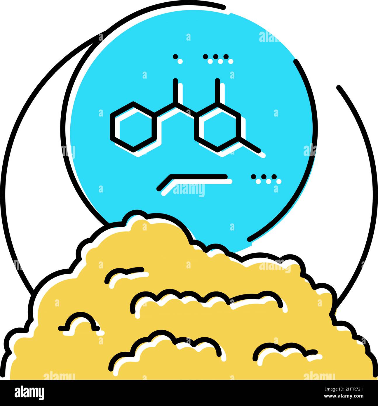 chemical additives color icon vector illustration Stock Vector Image ...