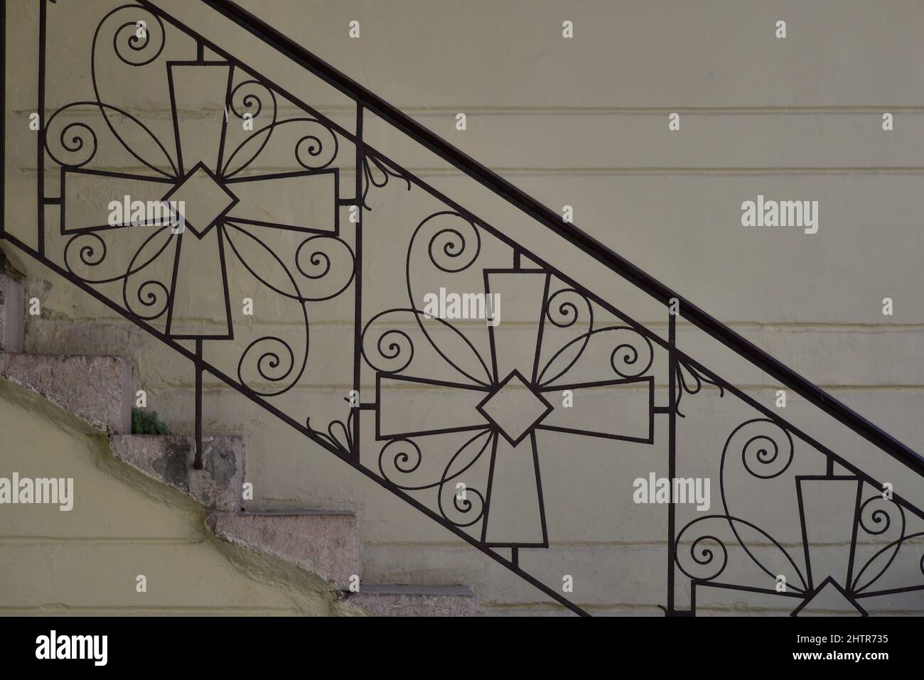 Greek Orthodox church traditional custom made wrought iron stairway ...