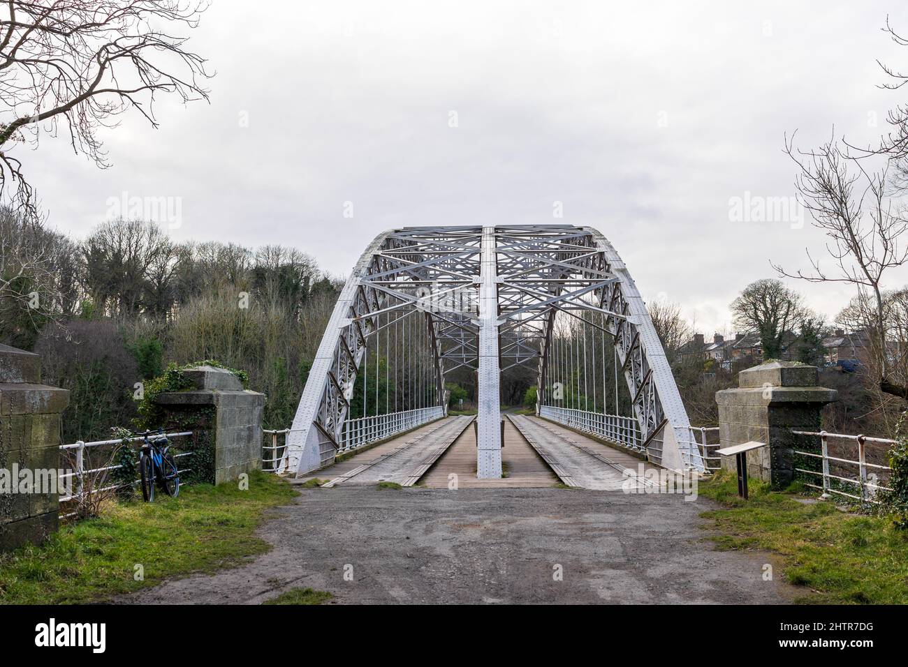 Wylam, Northumberland England: 8th Feb 2022: Hagg Bank Bridge on the ...