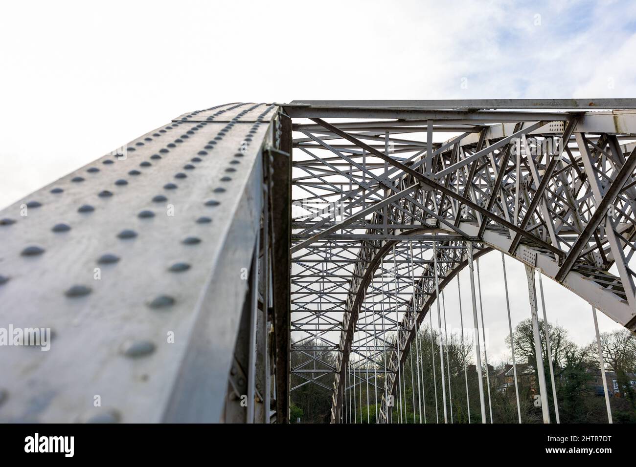 Wylam, Northumberland England: 8th Feb 2022: Hagg Bank Bridge on the ...