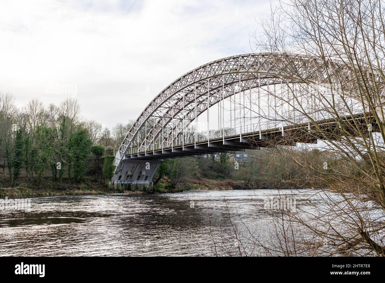 Wylam, Northumberland England: 8th Feb 2022: Hagg Bank Bridge on the ...