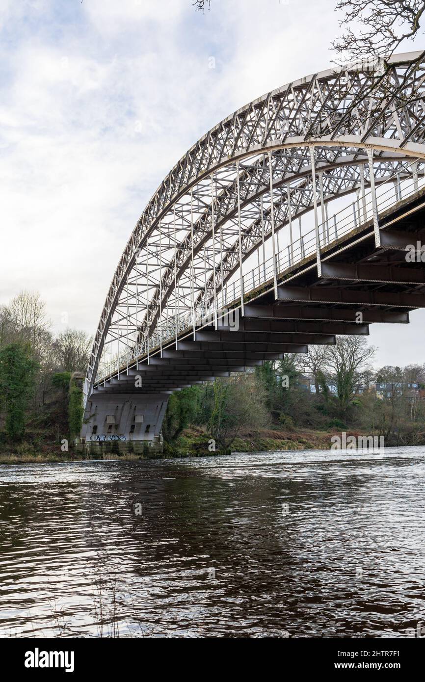 Wylam, Northumberland England: 8th Feb 2022: Hagg Bank Bridge on the ...