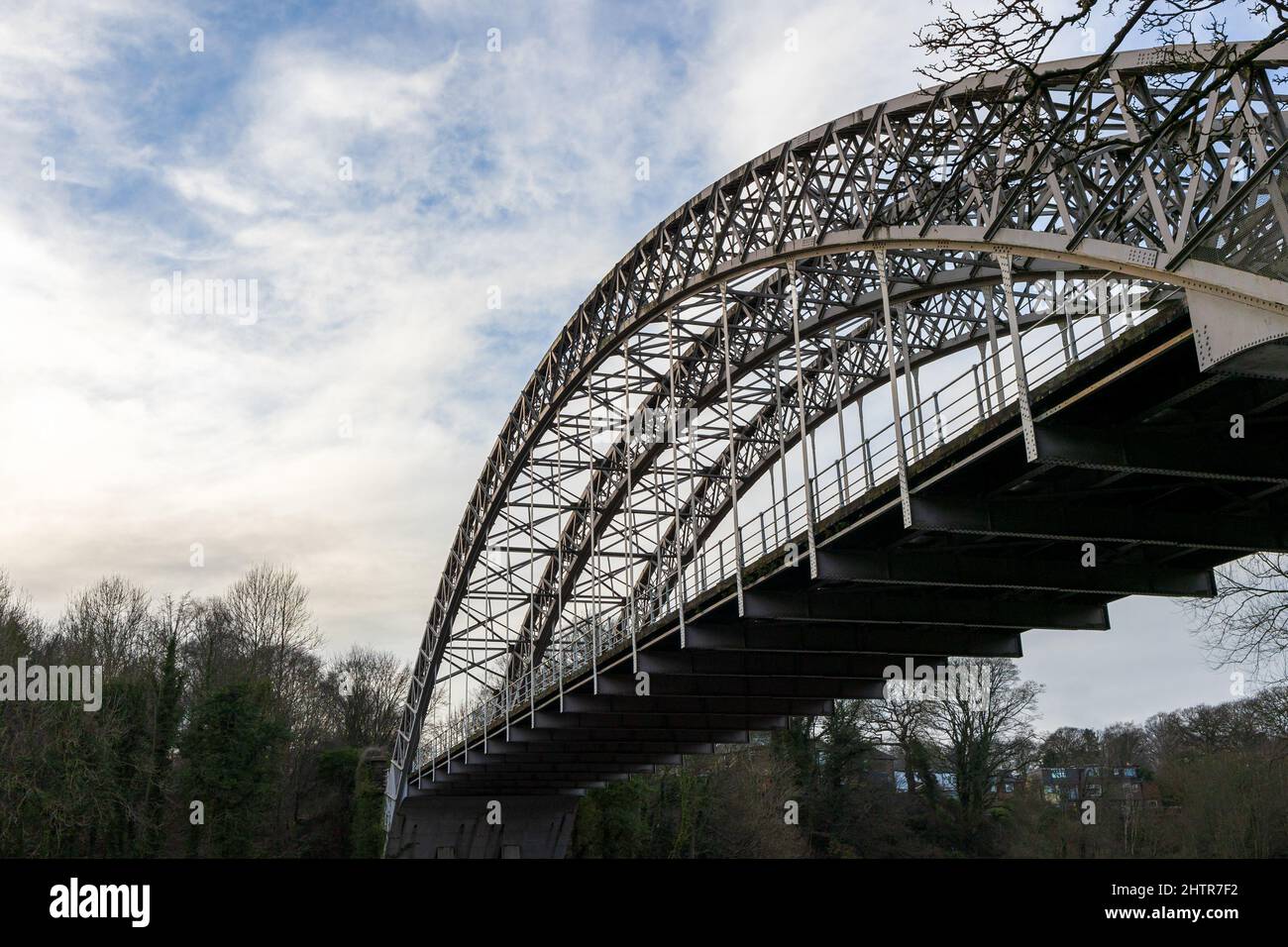 Wylam, Northumberland England: 8th Feb 2022: Hagg Bank Bridge on the ...