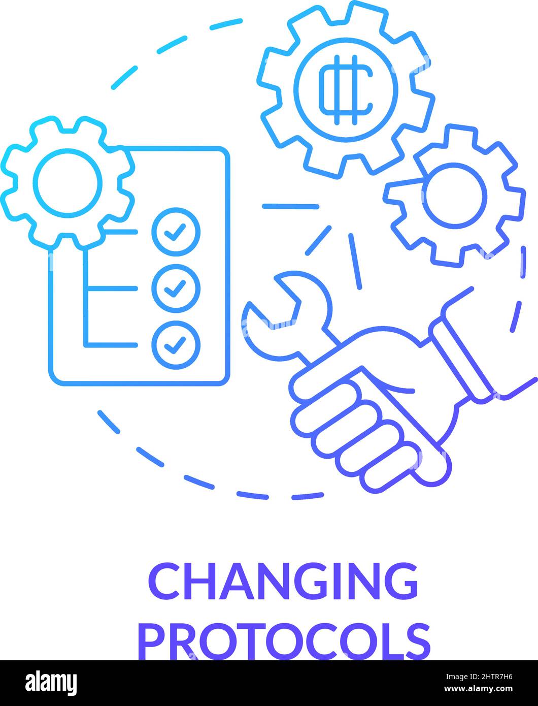 Changing protocols blue gradient concept icon Stock Vector Image & Art ... Changing protocols blue gradient concept icon Stock Vector Image & Art ...