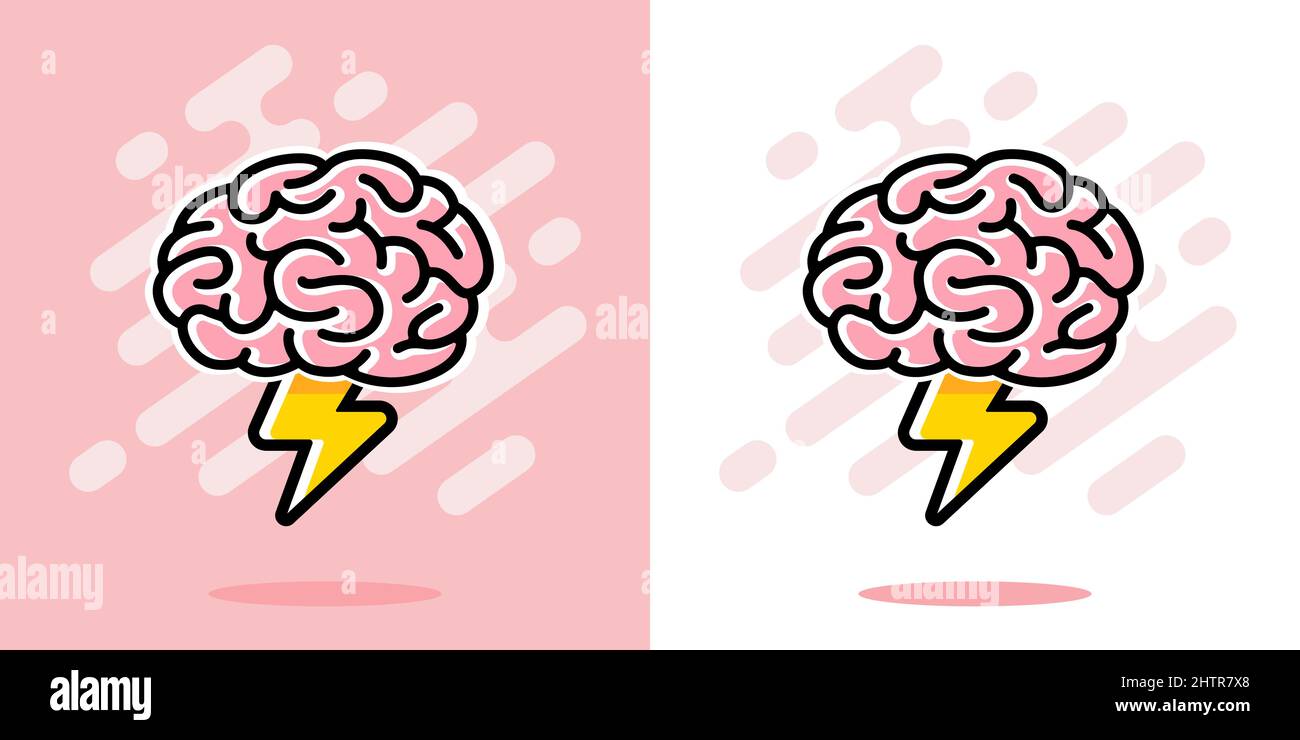 Brainstorm vector logo. Human brain and lightning. Brainstorming ... Brainstorm vector logo. Human brain and lightning. Brainstorming ...