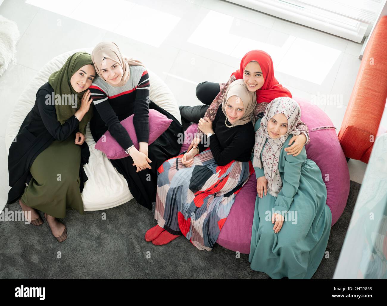 Beautiful young muslim women with smile. High quality photo Stock Photo ...