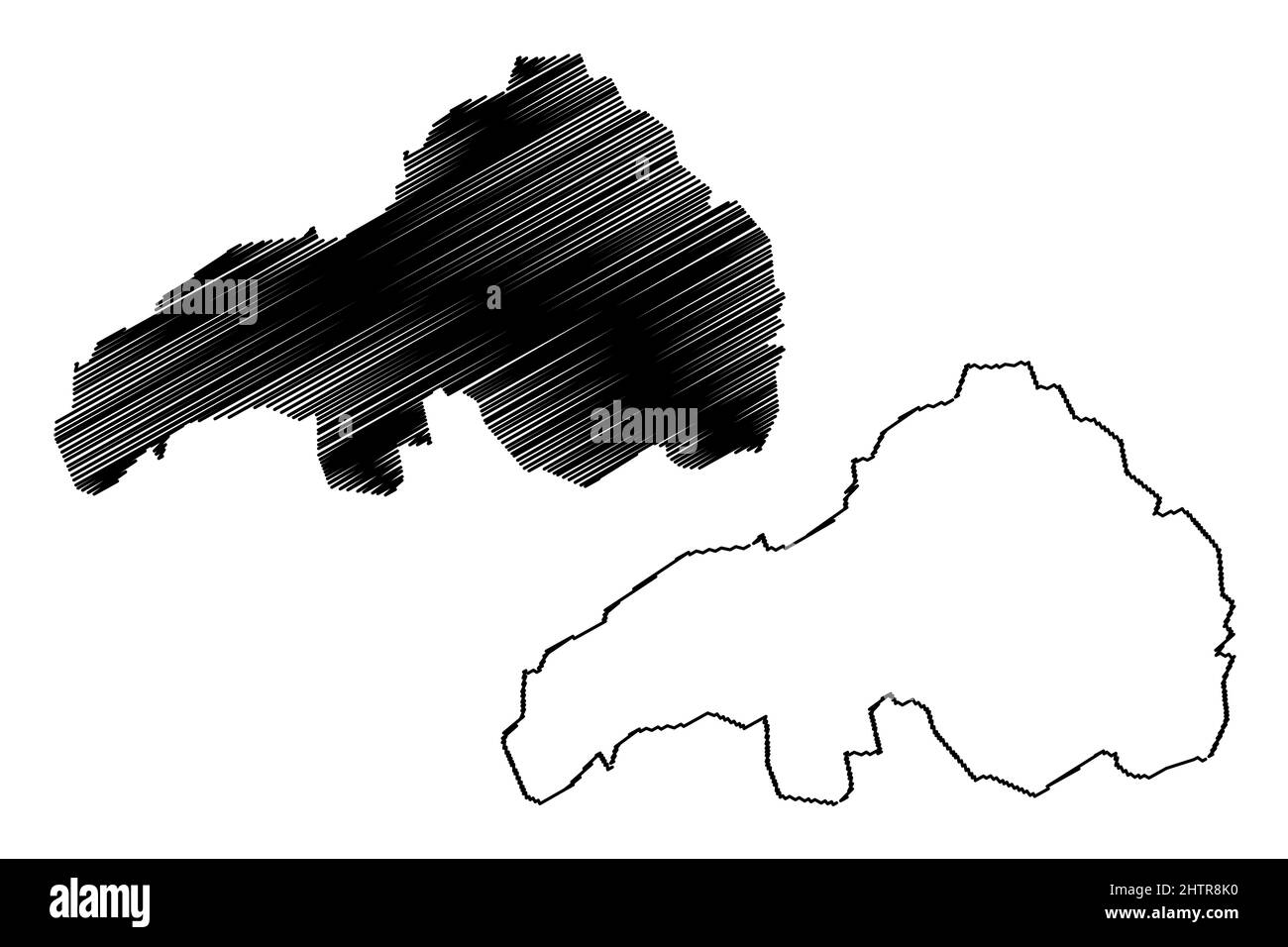 Borden vector map Black and White Stock Photos & Images - Alamy