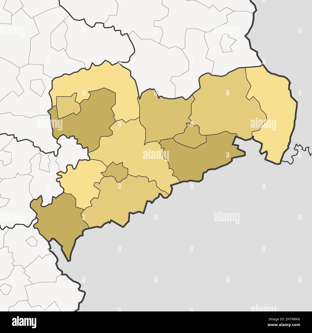 East germany border map Stock Vector Images - Alamy