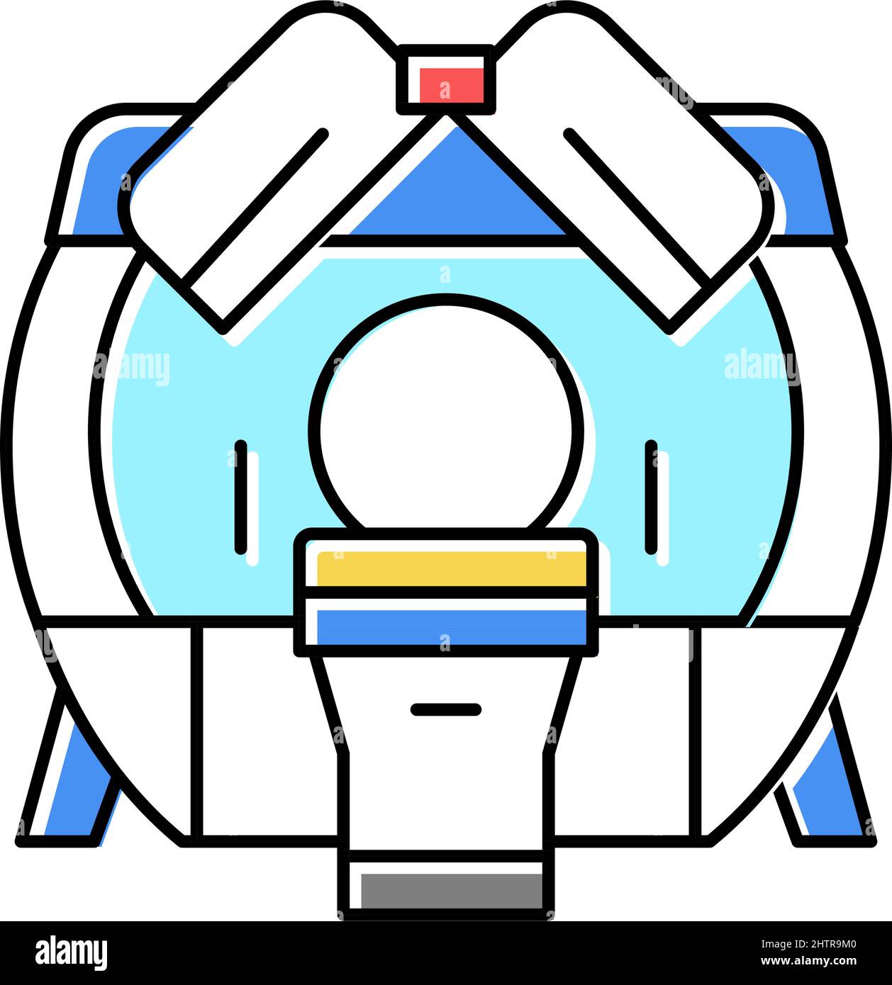 mri hospital radiology equipment color icon vector illustration Stock ...