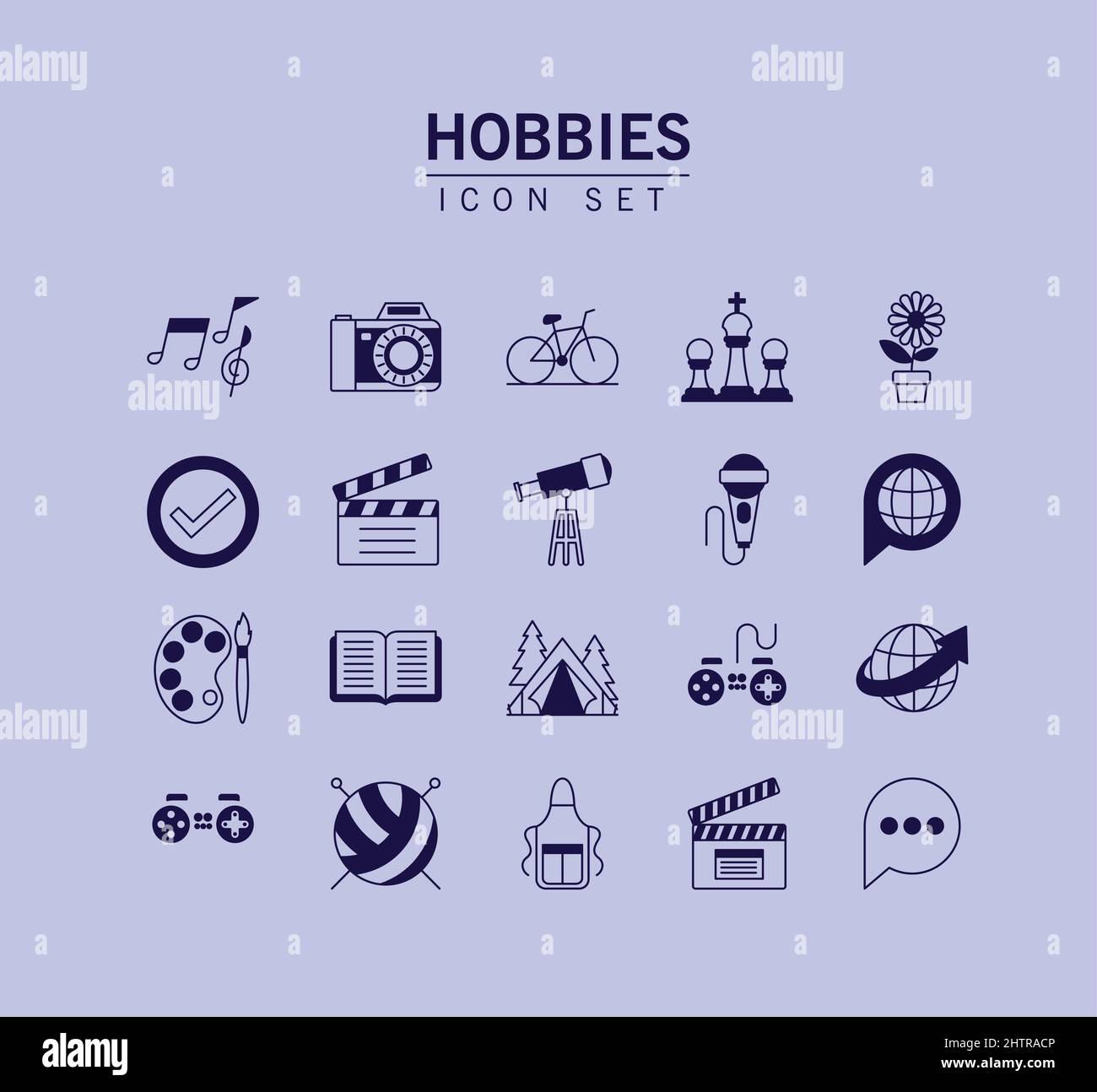 hobbies icons set Stock Vector Image & Art - Alamy hobbies icons set Stock Vector Image & Art - Alamy