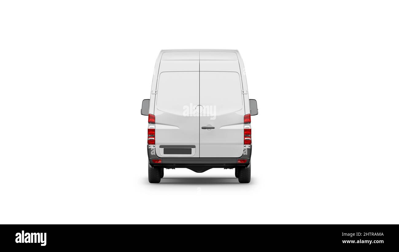 Panel Van Mockup 3D Rendering Stock Photo - Alamy