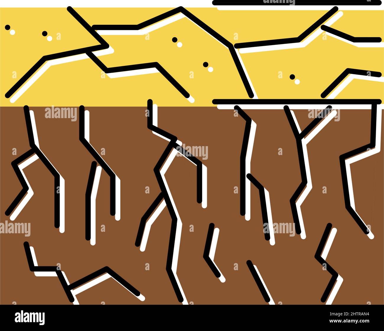 dry soil color icon vector illustration Stock Vector Image & Art - Alamy